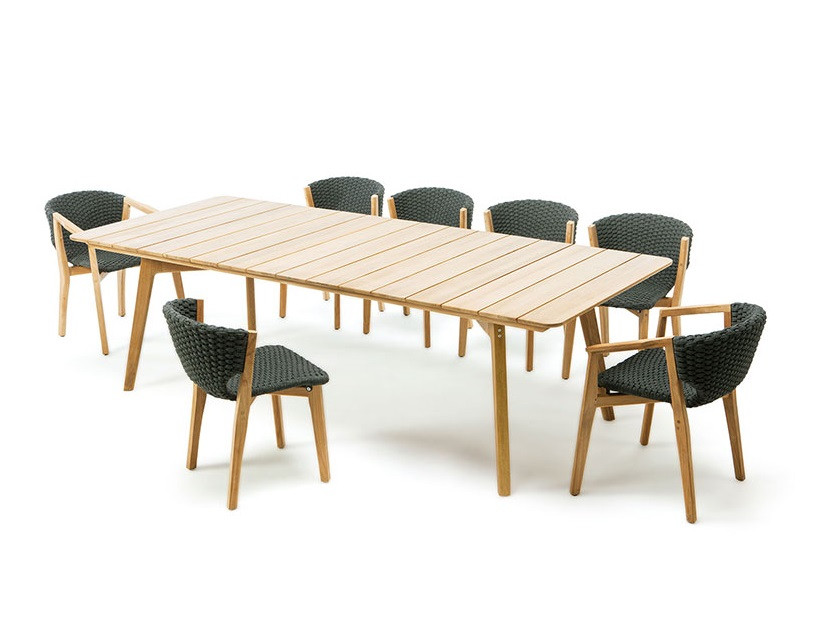 Knit | XL Rectangular dining table | Ethimo